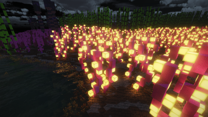 Alien plants (from Isolated alien world) Minecraft Map
