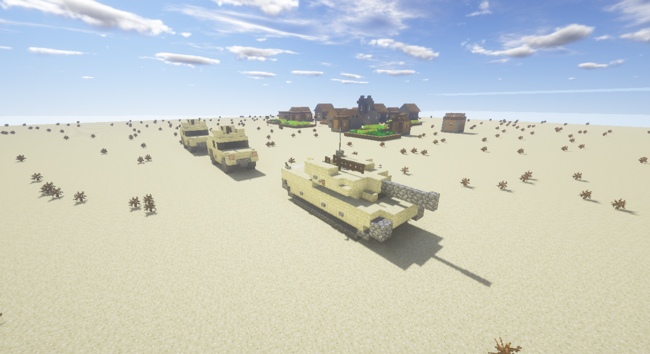 M1 Abrams Tank (WITH DOWNLOAD) - Default Textures Minecraft Map