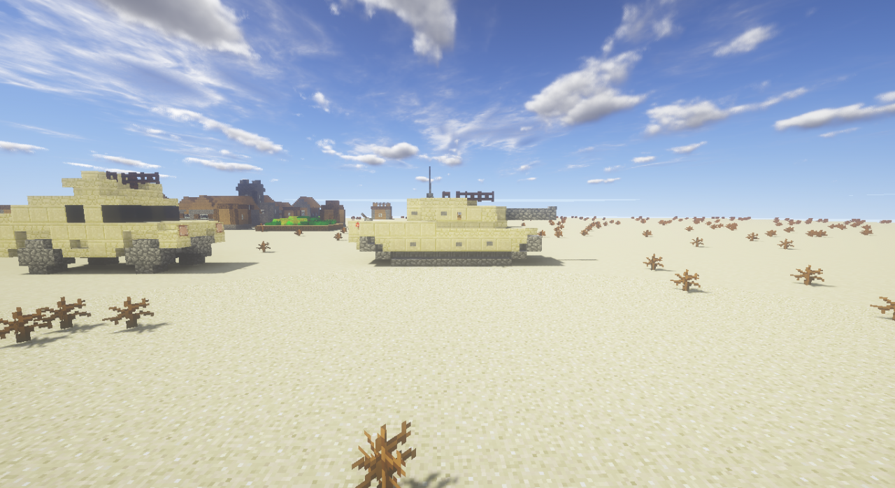 M1 Abrams Tank (WITH DOWNLOAD) - Default Textures Minecraft Map
