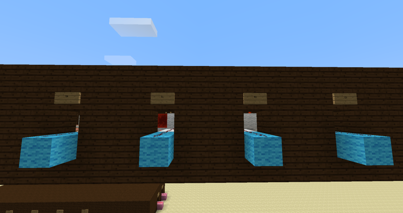 4x1 Multiplexer with Enable Pin Minecraft Map