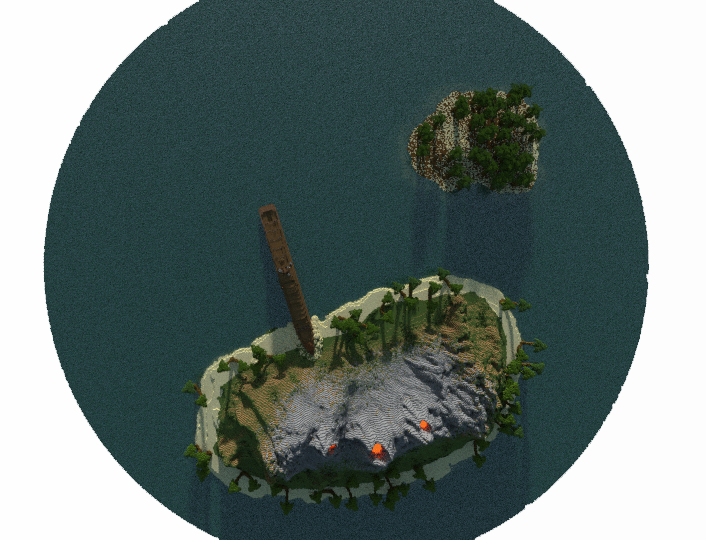 Shipwreck on the island Minecraft Map