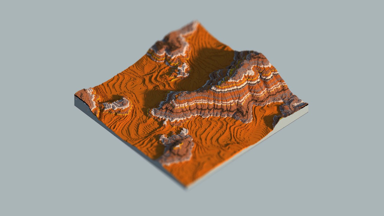 Windblown Mesa (512x512) Minecraft Map