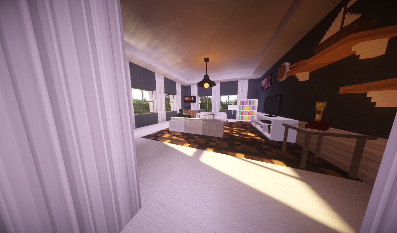 Pack of 26 HD detailed living room screenshots Minecraft Map