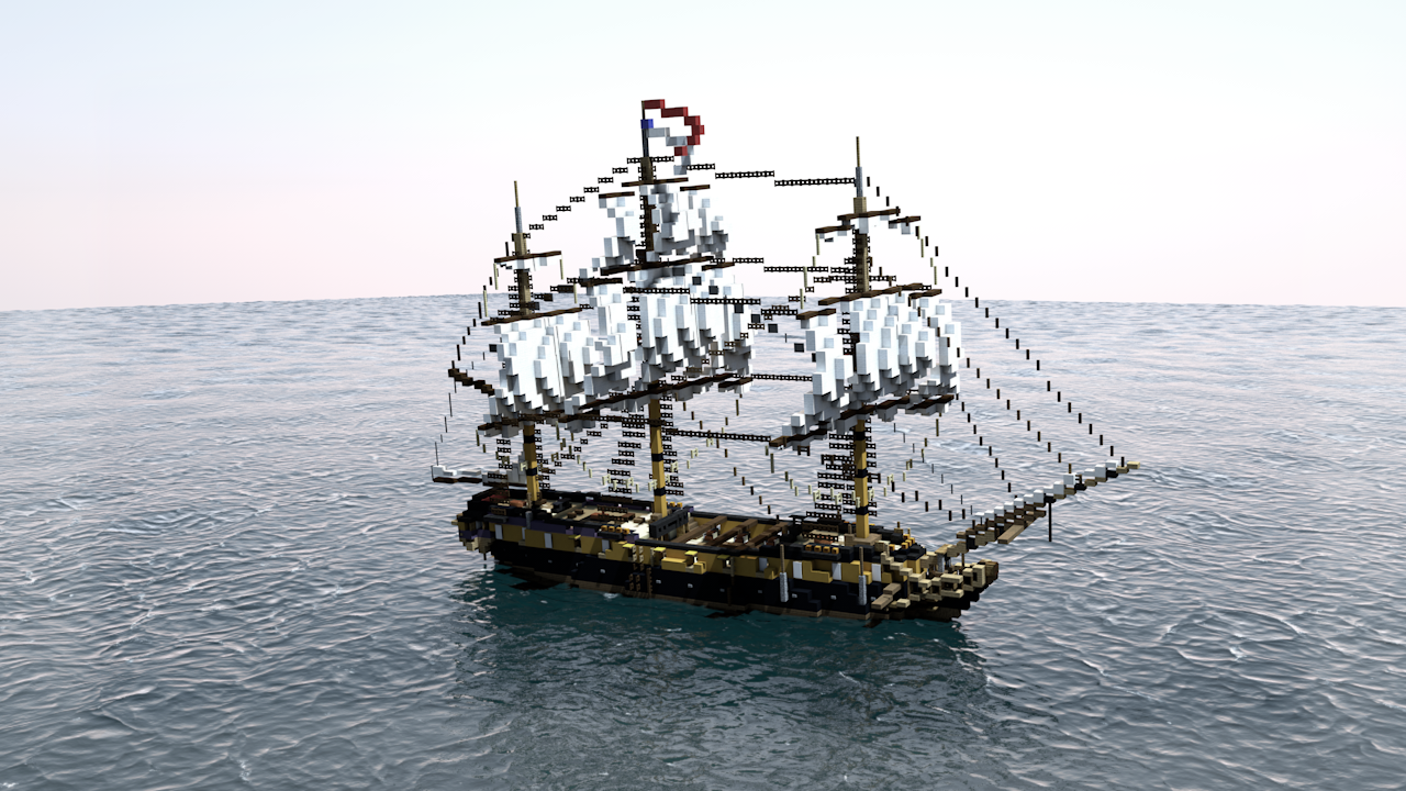 HMS Indefatigable - British frigate Minecraft Map