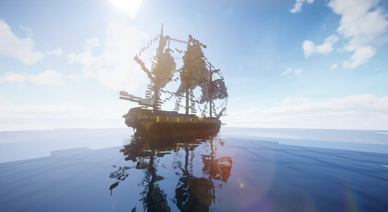 HMS Indefatigable - British frigate Minecraft Map