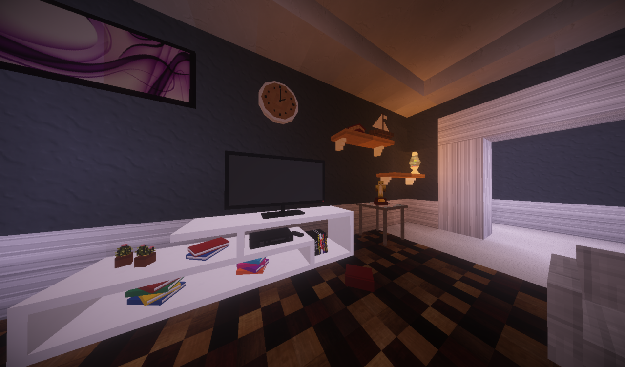 Pack of 26 HD detailed living room screenshots Minecraft Map