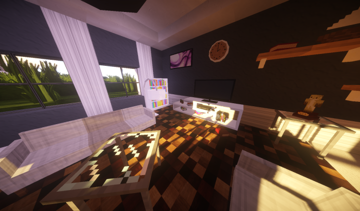 Pack of 26 HD detailed living room screenshots Minecraft Map