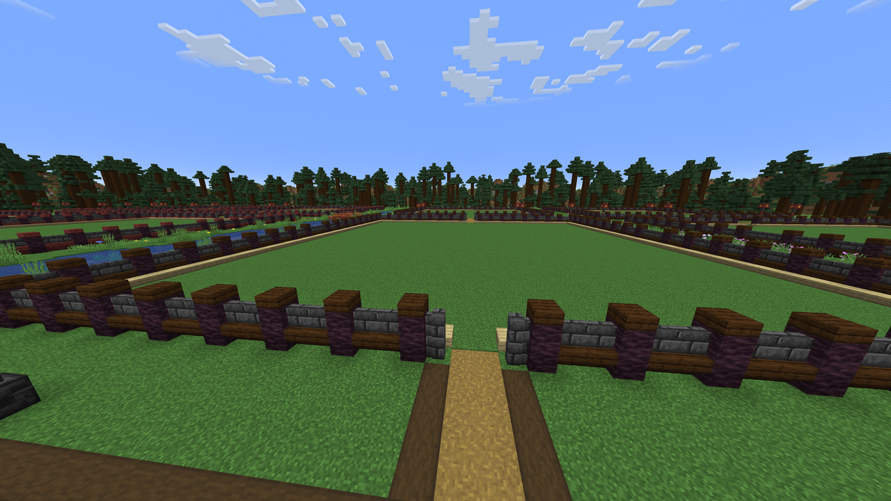 Plotworld with mini castle spawn Minecraft Map