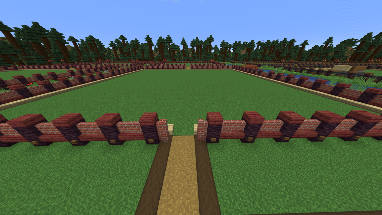 Plotworld with mini castle spawn Minecraft Map