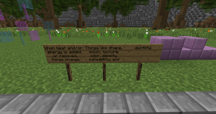 Physical & Chemical Properties & Changes Minecraft Map