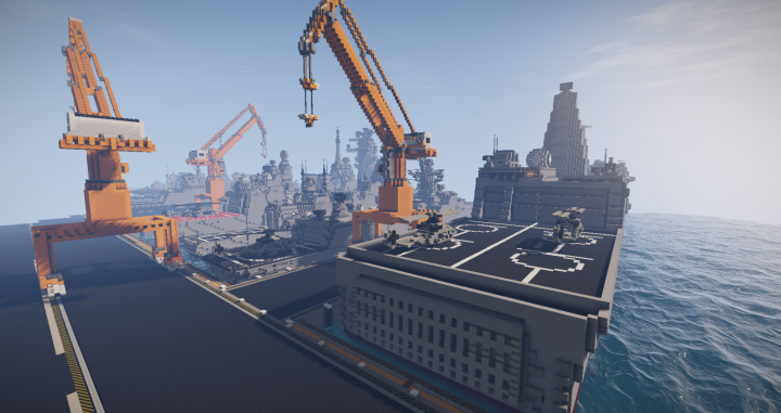 Newbuildings ship in the first quarter 2018 - Nagi naval port Minecraft Map
