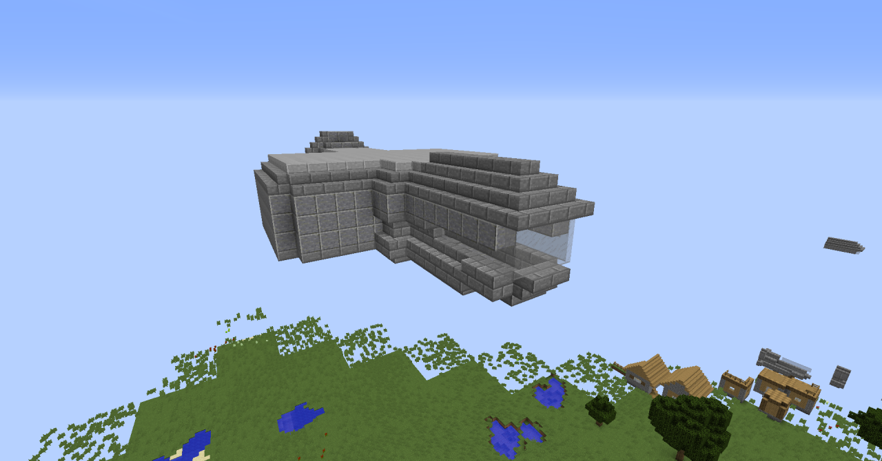 Working Spaceship!!! Minecraft Map