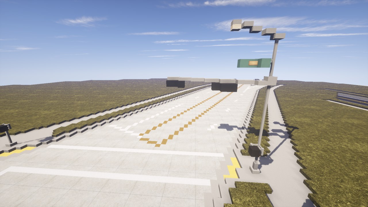Diagonal Road Intersection Minecraft Map