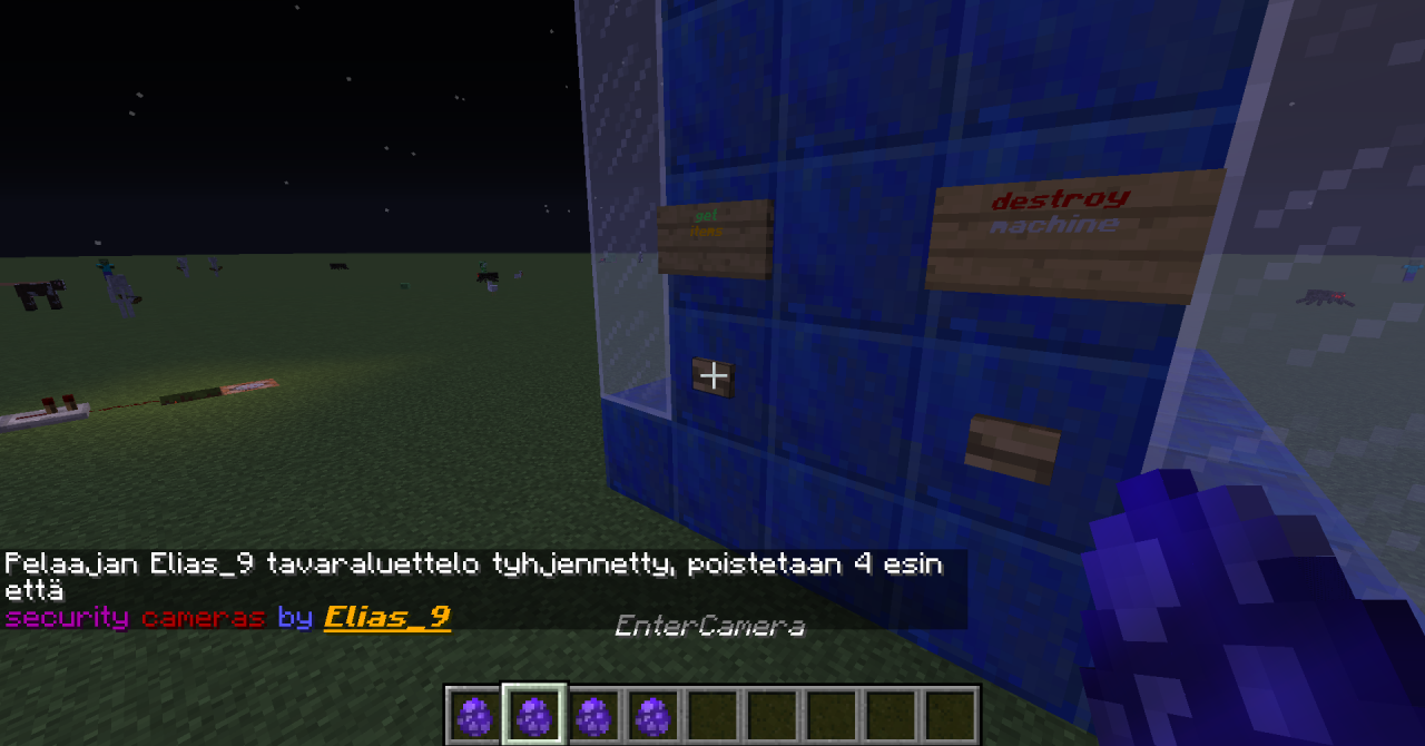 working security cameras in vanilla minecraft!!!!! Minecraft Map