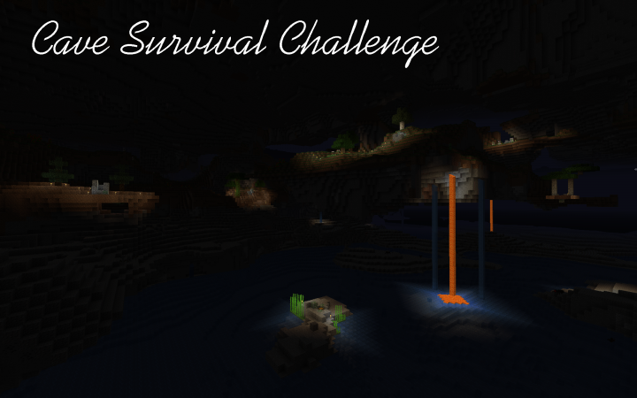Cave Survival Challenge / Buffet nether generation Minecraft Map