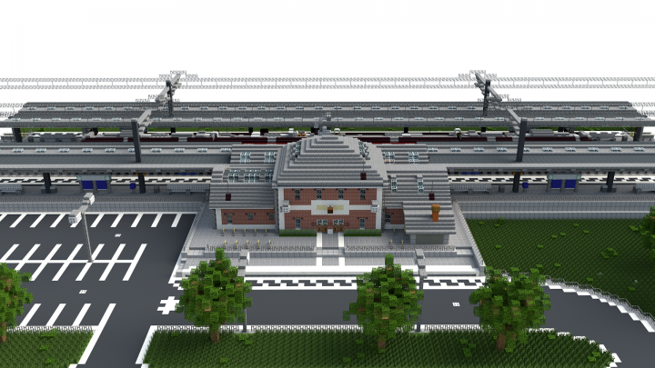 Type of an German Rail Station Minecraft Map