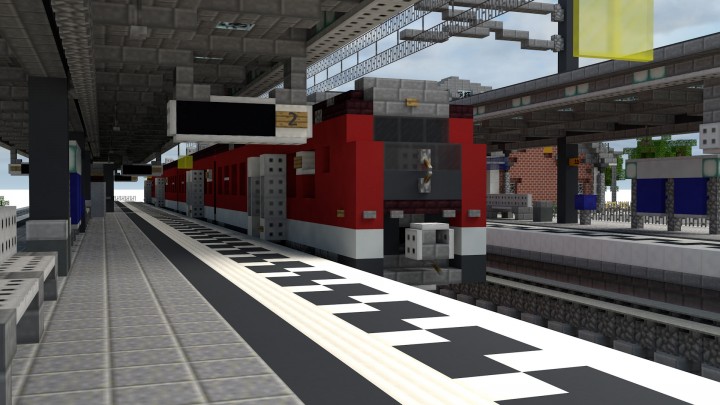 Type of an German Rail Station Minecraft Map