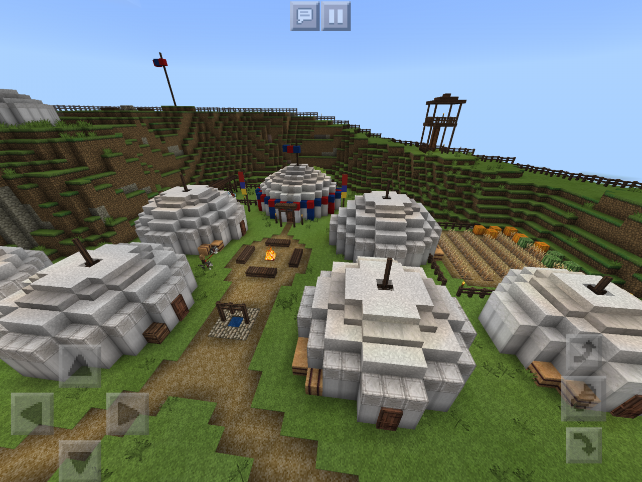 Mongolian Yurt Village - Minecraft PE Minecraft Map