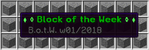 ♦ Block of the Week ♦ (w01 / 2018) Minecraft Map