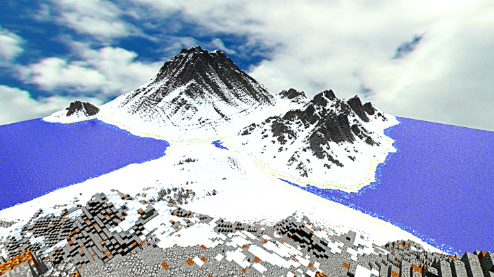 Aethrail - 2,048 x 2,048 Lost Island Terraforming Contest Minecraft Map