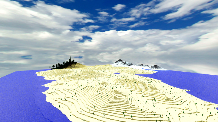 Aethrail - 2,048 x 2,048 Lost Island Terraforming Contest Minecraft Map