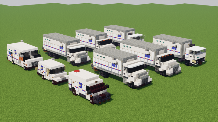 USPS Postal Service Vehicle Pack [9] Minecraft Map