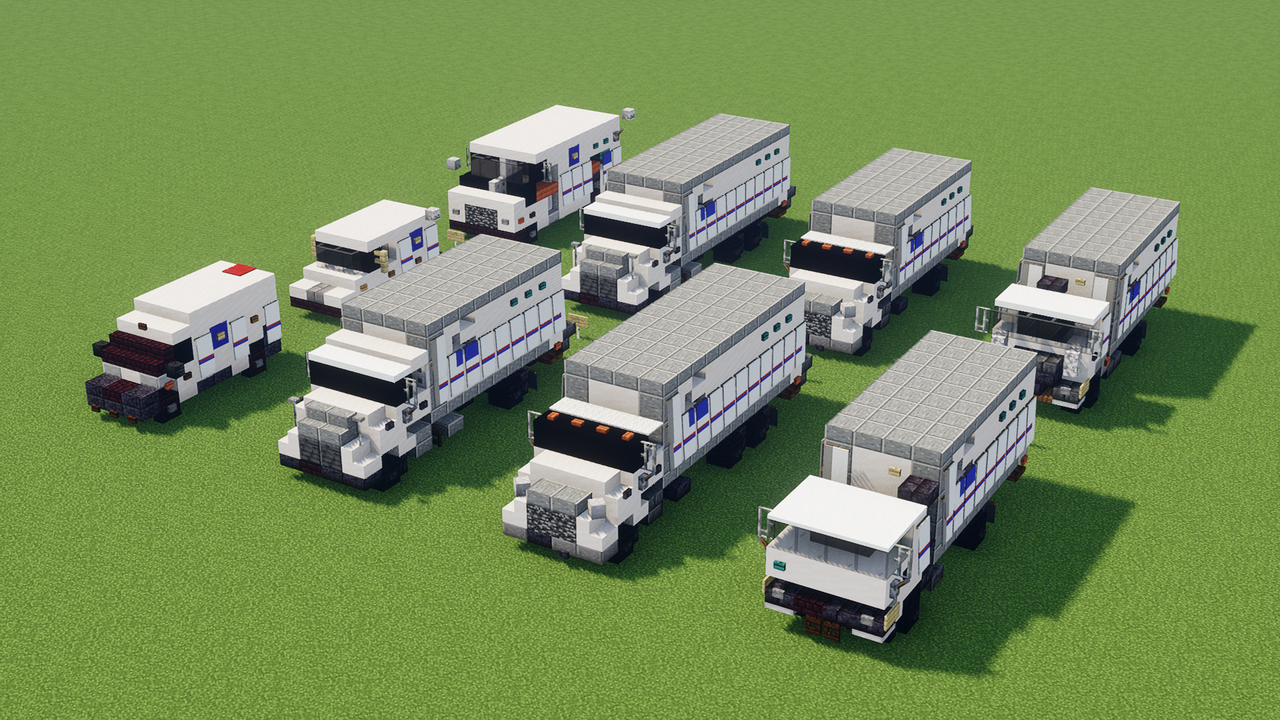 USPS Postal Service Vehicle Pack [9] Minecraft Map