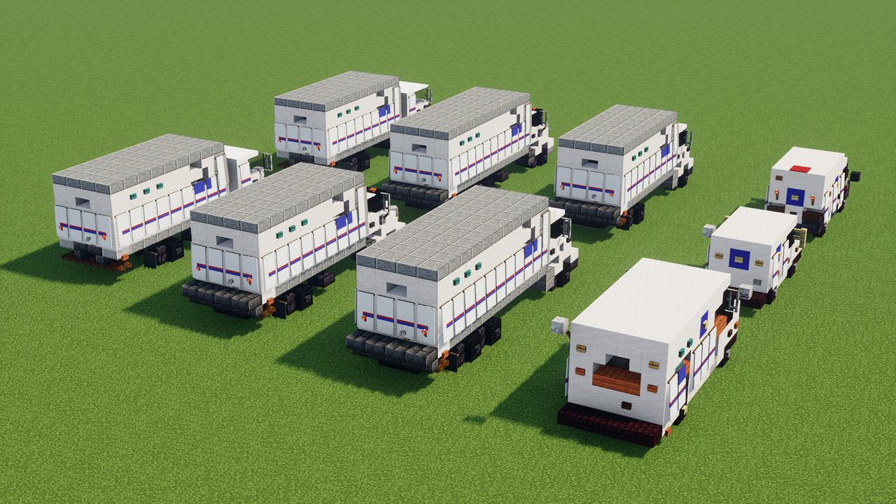 USPS Postal Service Vehicle Pack [9] Minecraft Map