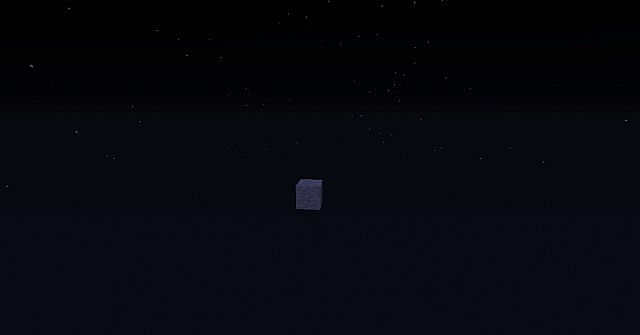 XBOX360 void/blank world with one block. Minecraft Map