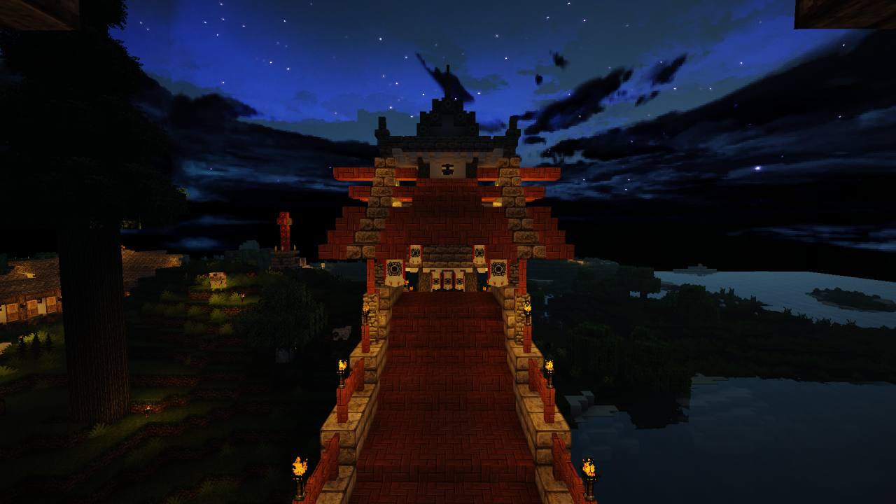 Medieval Japanese Castle with Dojo. A"mazing ! Minecraft Map