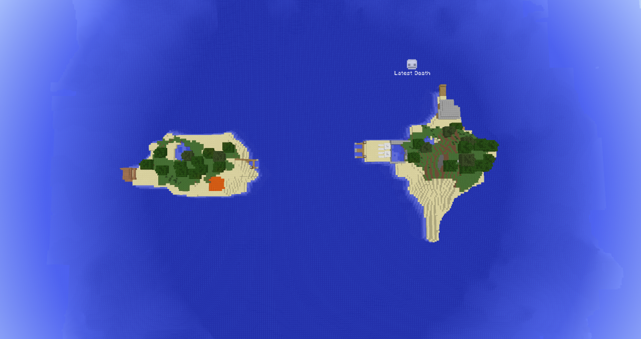 Double luxury islands! Minecraft Map