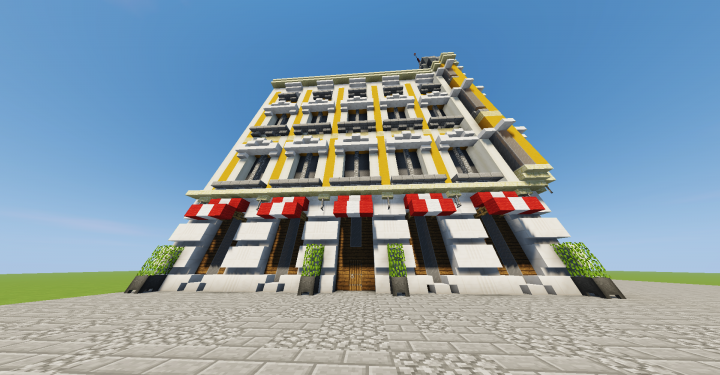 French Neobaroque city building Minecraft Map