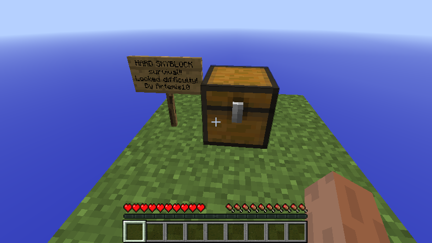 HARD Skyblock survival! (Difficulty locked - Normal) Minecraft Map