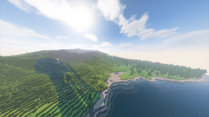 Whiterush - A Cascadia-Like Landsape/Survival map Minecraft Map