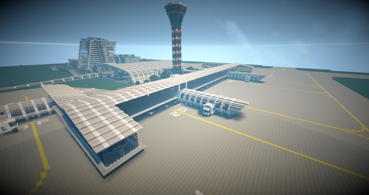 Fully sized international airport(WIP) Minecraft Map