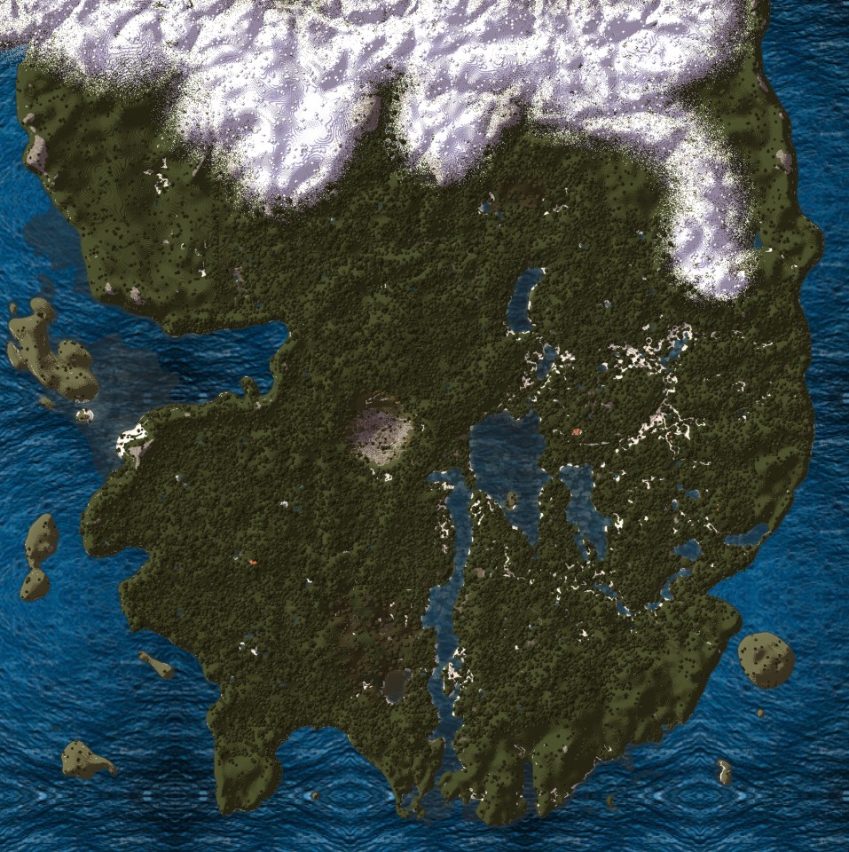 The Forest: Peninsula (Survival friendly) Minecraft Map