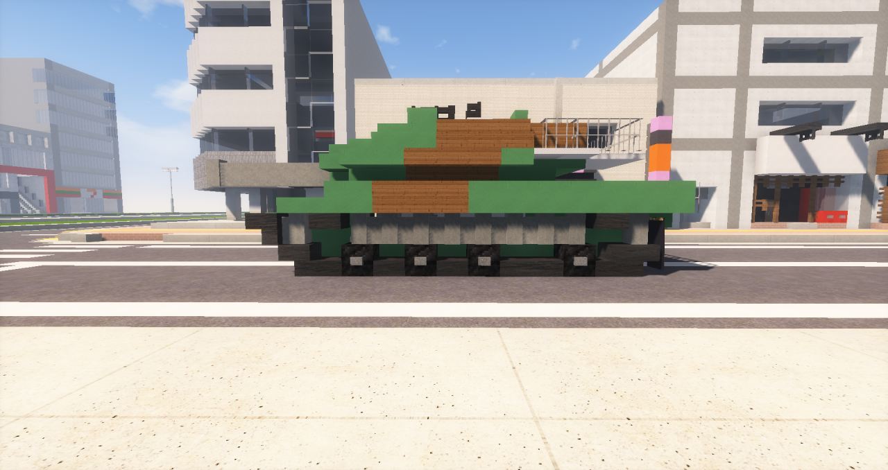 Japanese Type 10 Main Battle Tank Minecraft Map