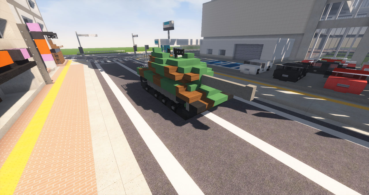 Japanese Type 10 Main Battle Tank Minecraft Map