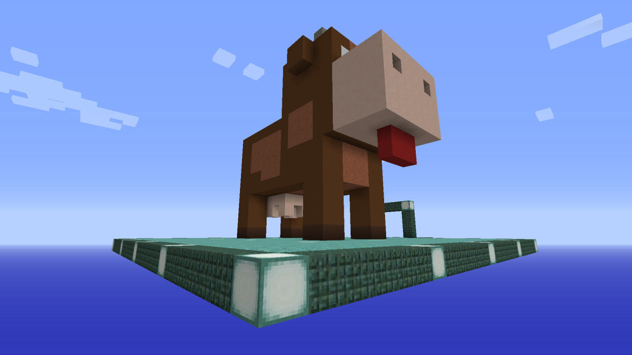 3D Pixelart - Cow Minecraft Map