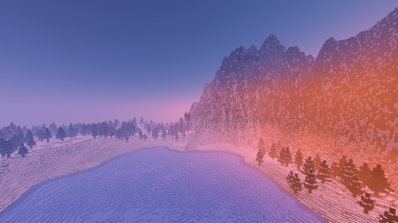 Snowy Mountains Minecraft Map