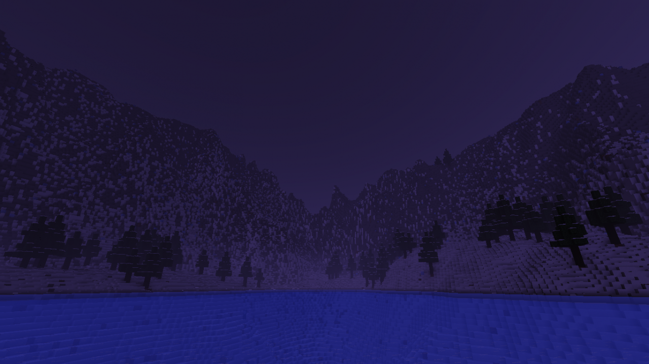 Snowy Mountains Minecraft Map