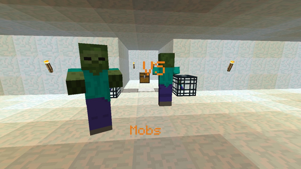 Players Vs Mobs Spleef Minecraft Map