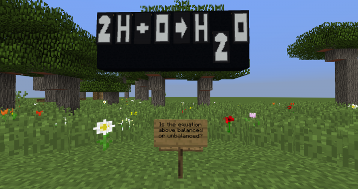Balancing Chemical Equations Minecraft Map