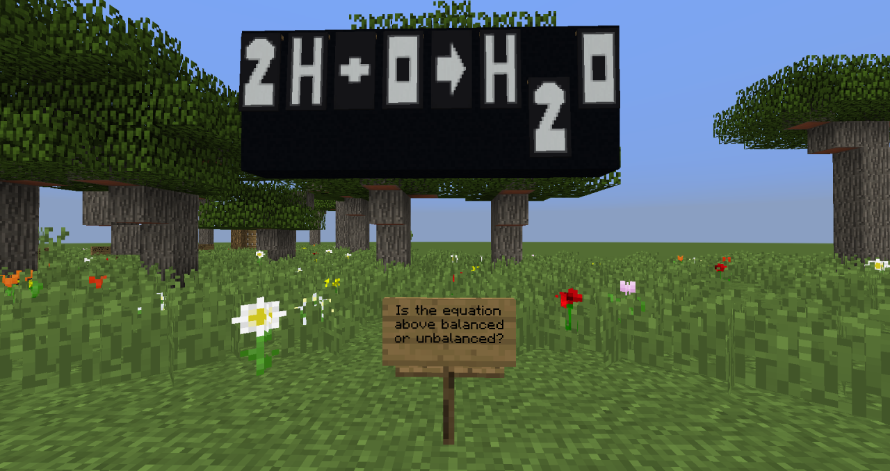 Balancing Chemical Equations Minecraft Map