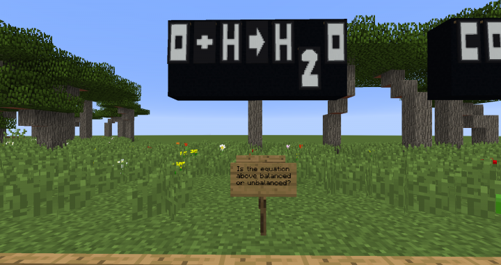 Balancing Chemical Equations Minecraft Map