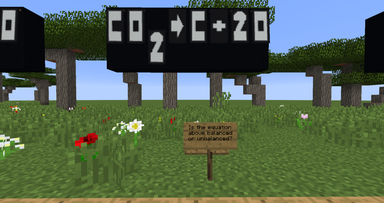 Balancing Chemical Equations Minecraft Map