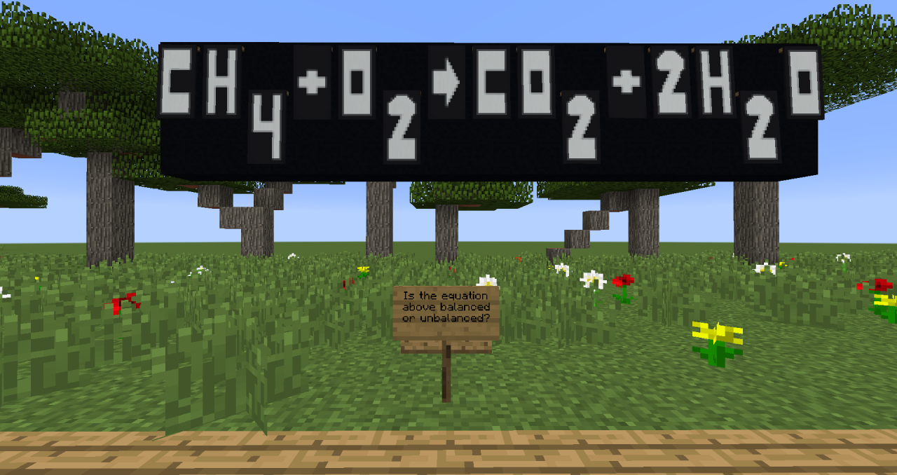 Balancing Chemical Equations Minecraft Map