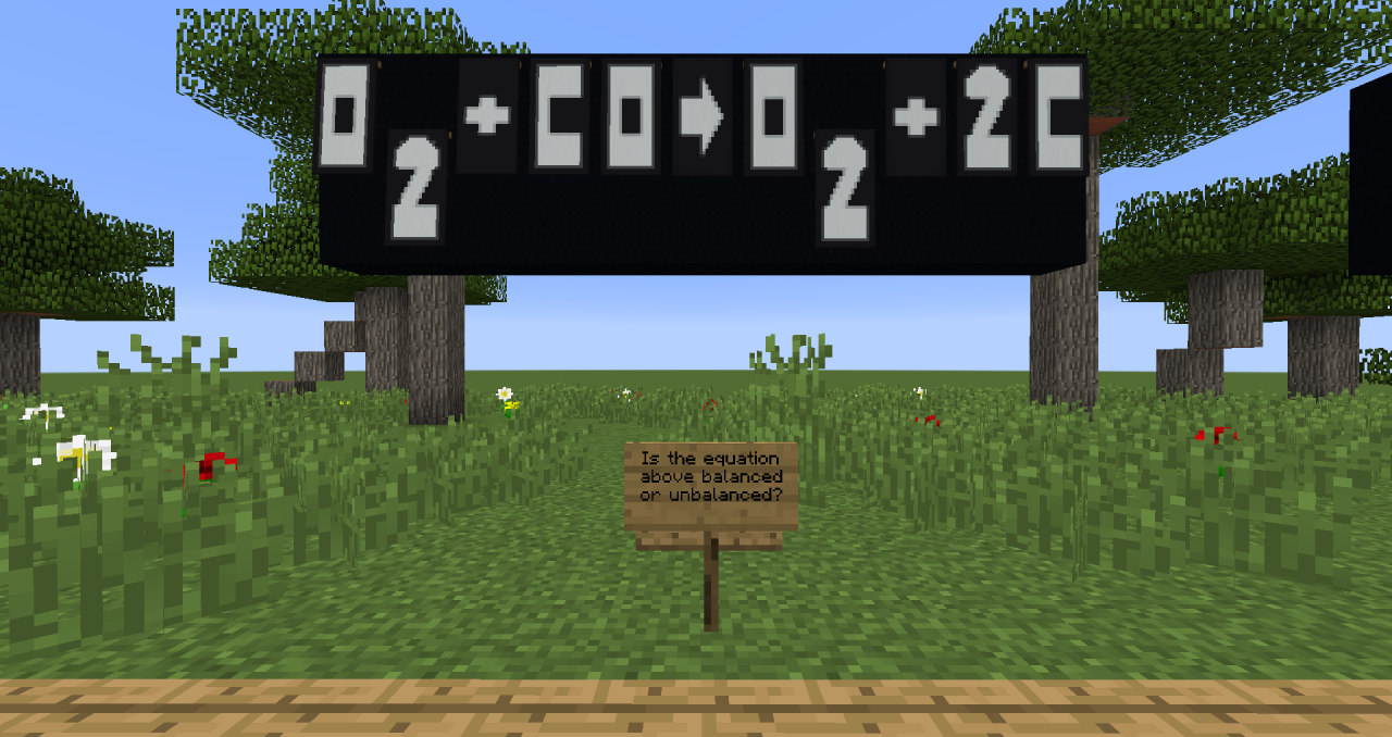 Balancing Chemical Equations Minecraft Map