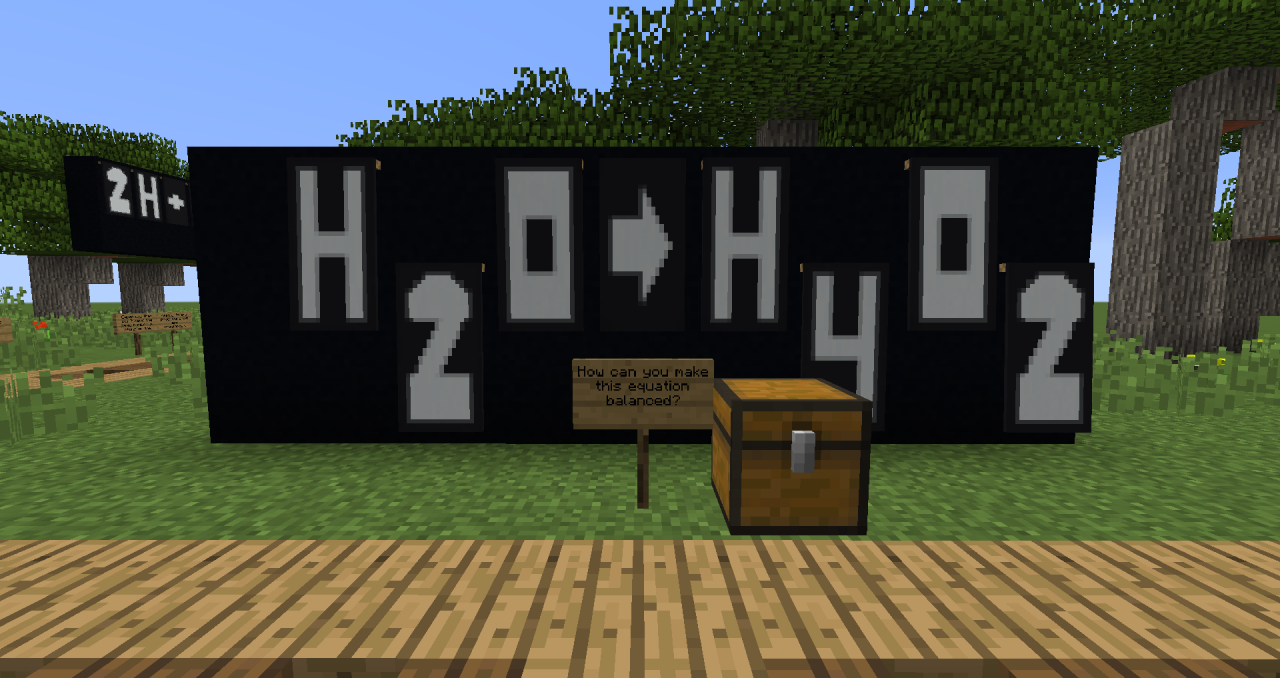 Balancing Chemical Equations Minecraft Map