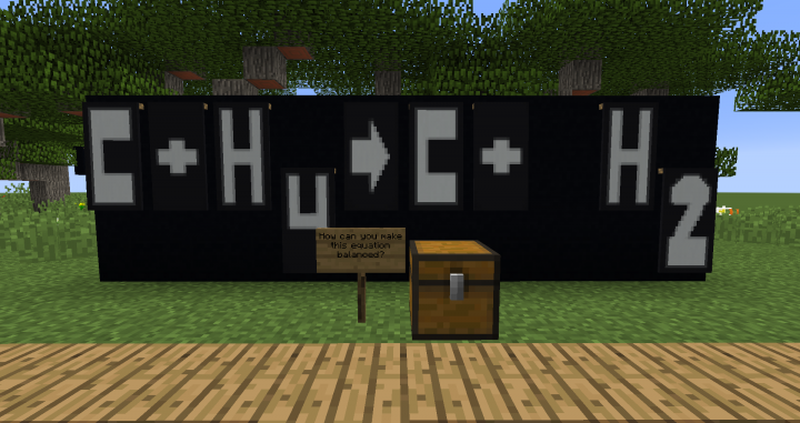 Balancing Chemical Equations Minecraft Map